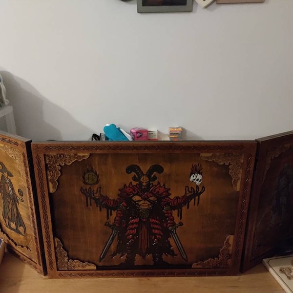 Dragon Dnd. Table Top Gaming Screen, Personalized Dnd Screen, Dungeon ...