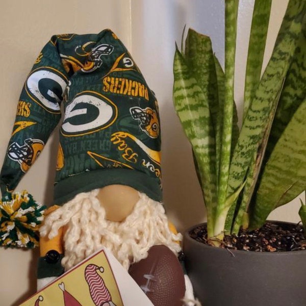 Green Bay Packer Gnome Ornaments, Packer Gnome, Packer Decor, Wisconsin ...