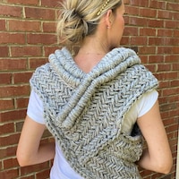 KNITTING PATTERN PDF Only Beginner 3 Button Rustic Scarf - Etsy Canada