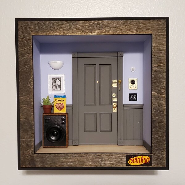 Friends Door Monica's Door Purple Door Blue Frame Shadow Box Key Holder ...