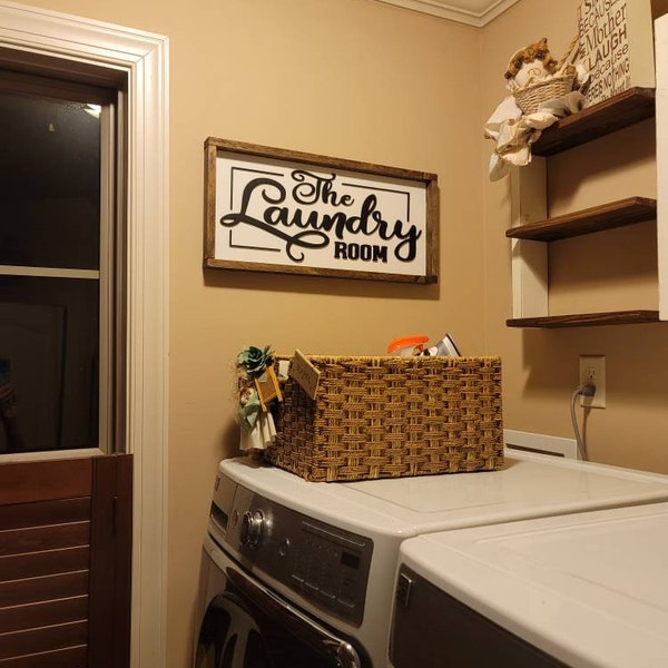 The Laundry Room Farmhouse Sign - Etsy