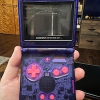 Gameboy Advance SP IPS V2 Screen Mod Dark Transparent Lila - Etsy.de
