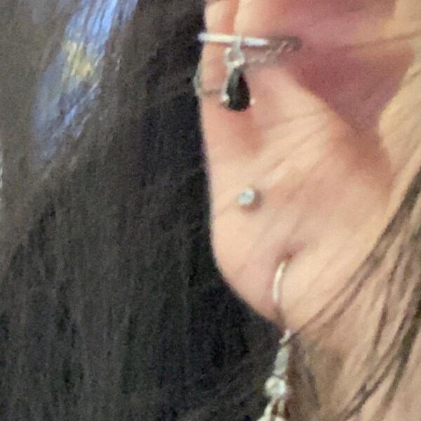 Dainty F136 Titanium 16G Lena Screw Flat Back Vertical Helix Piercing ...