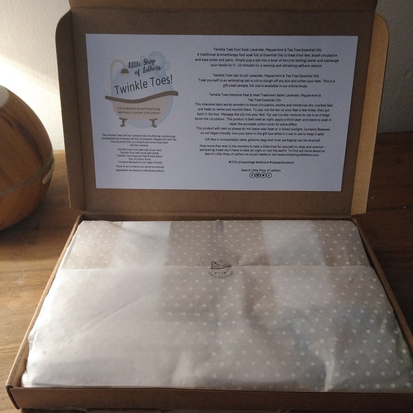 Tired Feet Pamper Gift - Letterbox Gift - Peppermint, Tea Tree ...