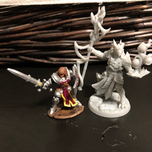 Dnd Dragonkin Mage Mini Tabletop RPG Miniature D&D Figurines Fantasy ...