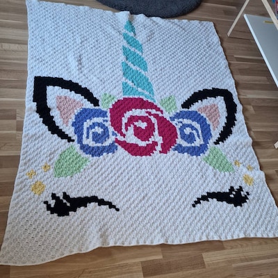 Cow Print Graph Written Pattern for C2C & Tapestry Crochet C2C Graph ...