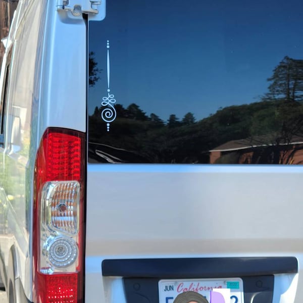 Simple Unalome Symbol Decal for Car Tumbler Laptop Wall | High Quality ...