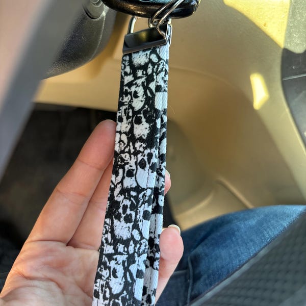 Alt/goth Keychain Wristlet Key Fob Horror Lanyard for Keys Car ...