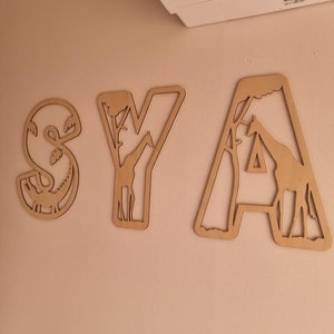 Wooden Tropical Leaves Letters Alphabet Personalised - Etsy