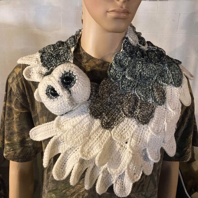 Gehäkelte Eule, PDF Anleitung, Feder Schal, Amigurumi Vogel Schal - Etsy.de