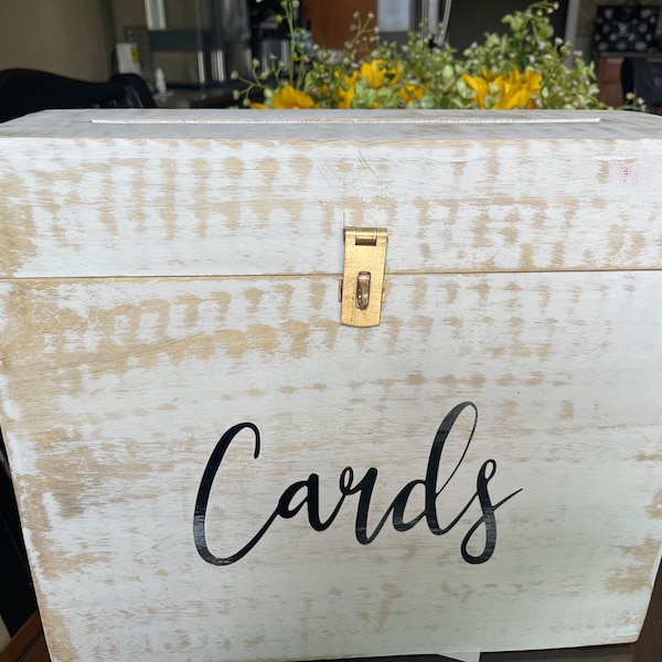 Cards Decal - Wedding Card Box Decal - Decal Only - Wedding Decal ...