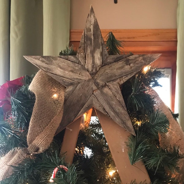 Rustic Barn Wood Star / Barn Wood Decor / Handmade Farmhouse Style Star ...
