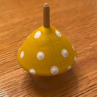 Tiny Olive Wood Spinning Tops, Tops in Different Shapes, Mini Spin Tops ...