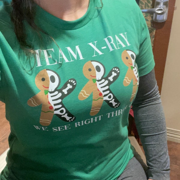 Christmas X-ray Shirt, Christmas Radiology Shirt, Rad Tech Christmas ...