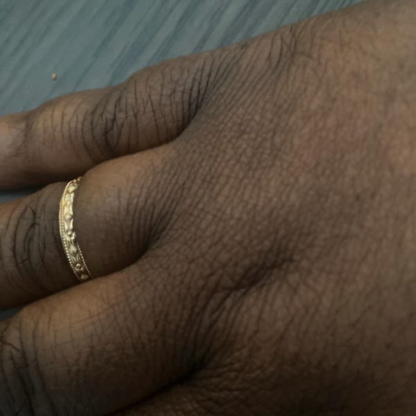 600-25 14K Yellow SOLID Gold Ring, Pattern Ring, Width--2.5mm - Etsy