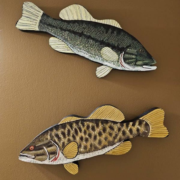 Handmade Extra Large Fish Cutouts From Thick Cedar - Etsy