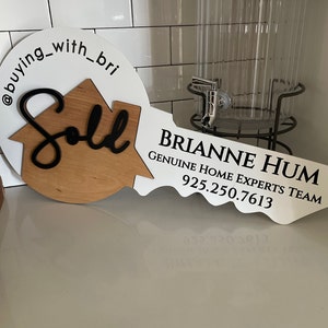 Just Sold House Shaped Sign House Sign With LOGO Sold Sign - Etsy