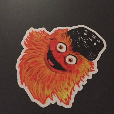 Gritty Vinyl Sticker - Etsy