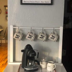 Coffee Sign Coffee Bar Brewed Fresh Daily Self Serve Sign Wood Sign ...