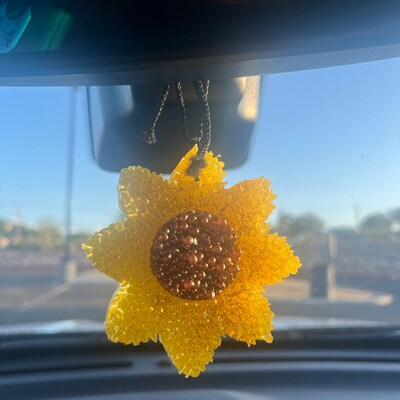 Sunflower Car Freshie Sunflower Car Candle Sunflower Car Scent ...