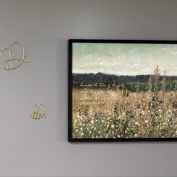 Bible Verse Wall Art | Christian Wall Art | Extra Large Vintage Wall ...