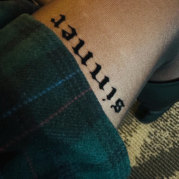 Sheer Black Tights With “angel” Print – Bold Statement Tights, Edgy ...