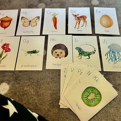 Nature Themed Color Flashcards Homeschool Nature Study Printable ...