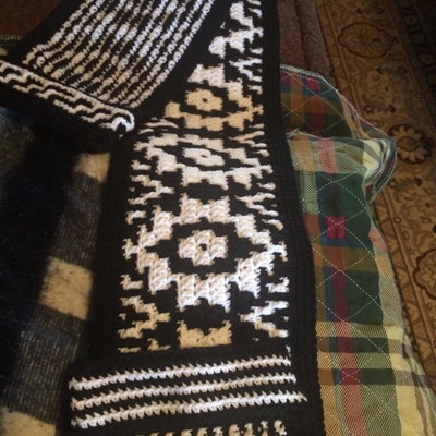 Native Bliss Mosaic Crochet Shawl, Blanket or Scarf CHART BUNDLE SET - Etsy