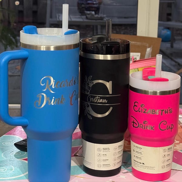 Engrave ANYTHING on Stanley Cup Quencher Tumbler 20oz 30oz 40oz Custom ...