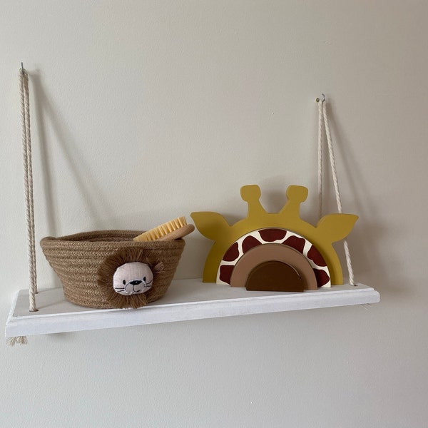 Giraffe Stacking Rainbow Shelfie, Kids Room Decor, Jungle Nursery - Etsy