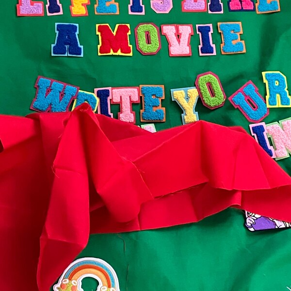 Varsity Letter Patches Chenille Patches ABC Colorful Patches Iron on ...