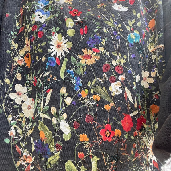 Vintage Pressed Flowers Sweatshirt Comfort Colors Boho Cottagecore ...