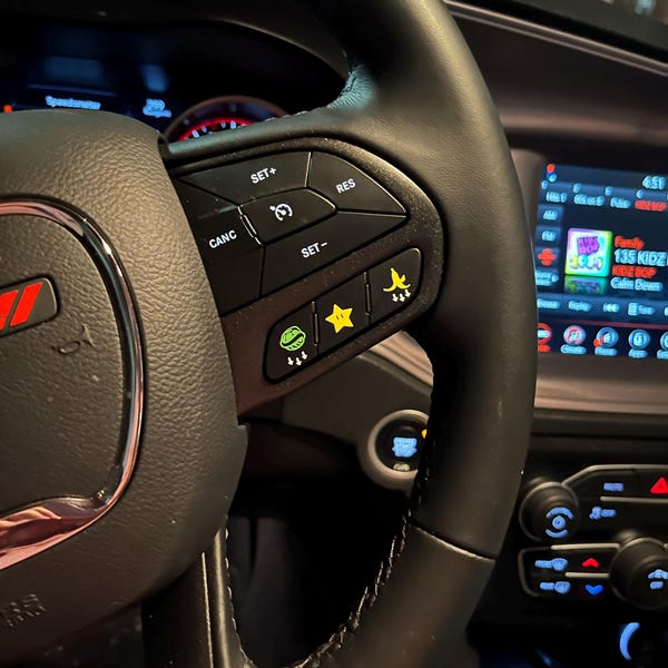 6 Pack Blank Button Decals Stickers: Star, Shell, and Banana X2. Fits ...