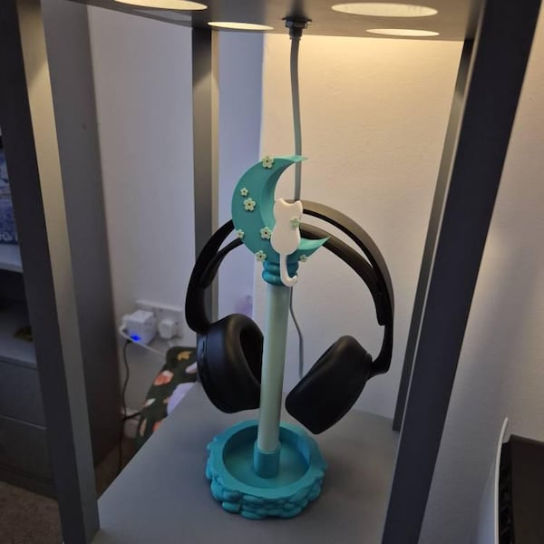 Fantasy Mushroom Headphone Stand Cute Gaming Desk Accessory Custom ...
