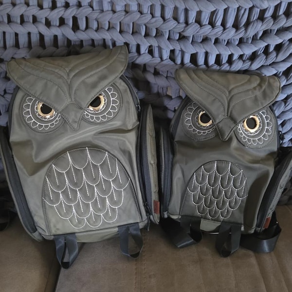 Owl Backpack - Water-repellent Design by Darling's - Medium Small - Etsy