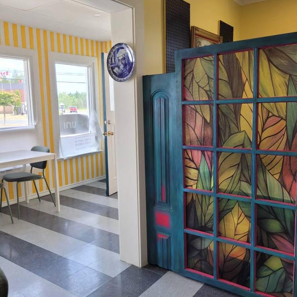 Underwater Ocean Scene Stained Glass Window Film - Custom Size Privacy ...