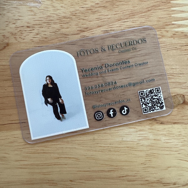 Transparent Business Cards, Custom Design Plastic Card for Business PVC ...