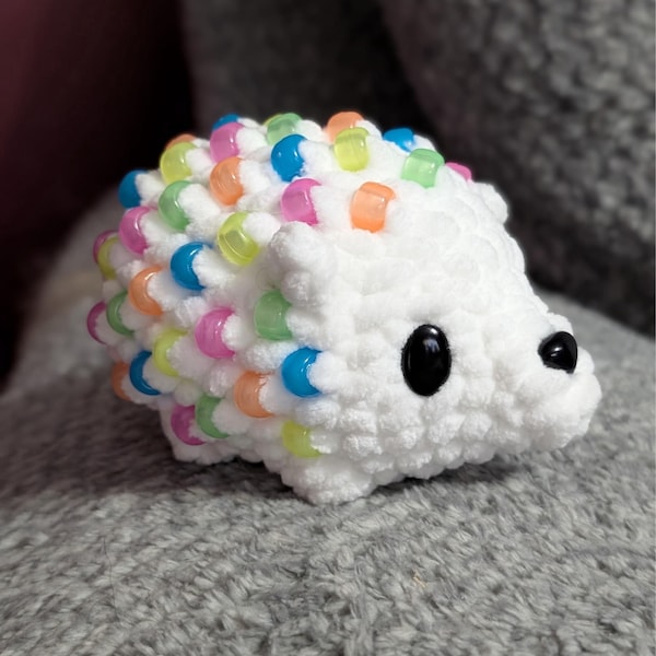 Beaded Fidget Hedgehog Crochet Pattern | Crochet Fidget Toy | Fidget ...