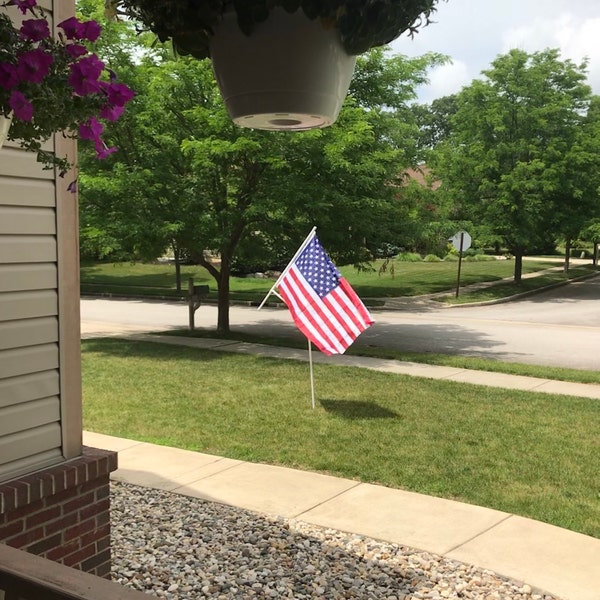 Rotating PVC Flag Pole Complete Set- Just Add Your Own 3’X5’ Flag. - Etsy