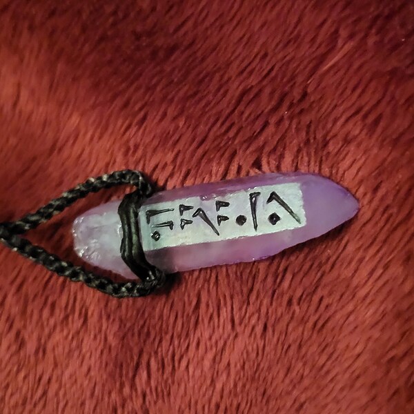 Custom power Engraved Crystal Necklace Inspired by Star Wars Sith Jedi ...