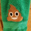 Poop Emoji Soft Serve Emoji Embroidered Hand Towel Choose Towel Color ...