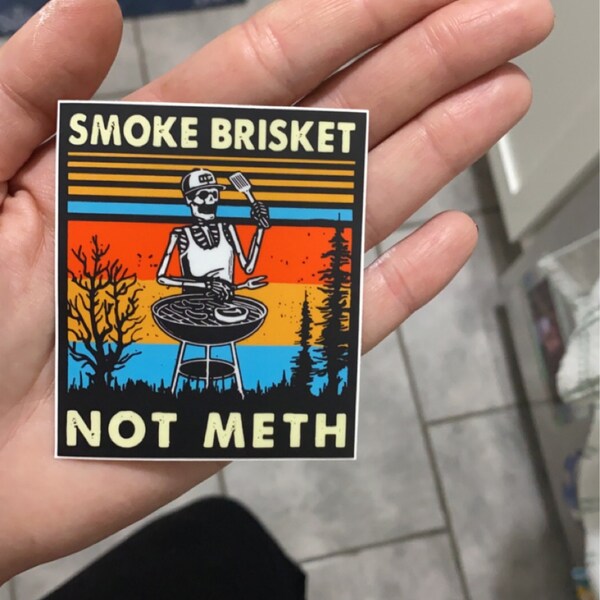 Barbecue Smoker Lovers Sticker Low and Slow - Etsy