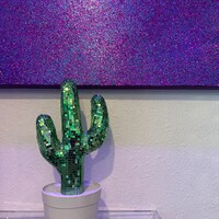 Green Disco Cactus Home Decor - Etsy UK