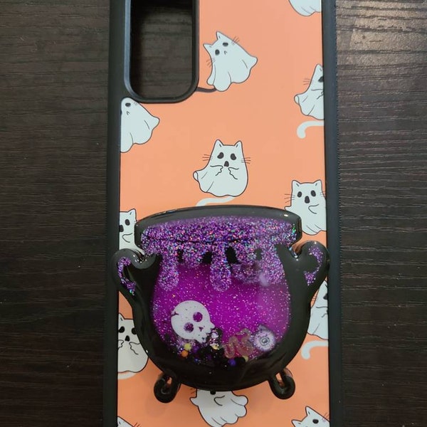 Witch Cauldron Shaker Popsocket™, Glow in the Dark Halloween Shaker ...