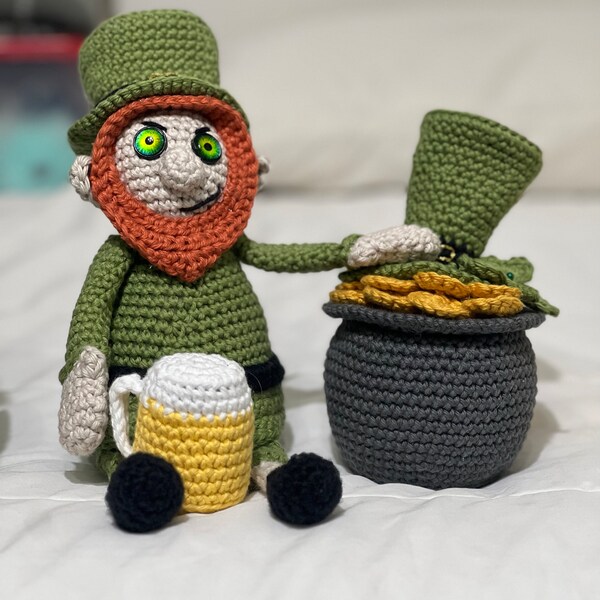 Crochet Pot of Gold Pattern, Crochet Leprechaun Hat Pattern - Etsy