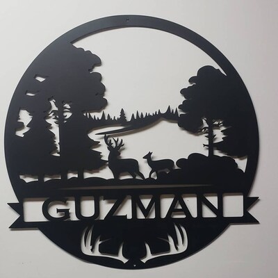 Custom Metal Hunting Sign - Etsy