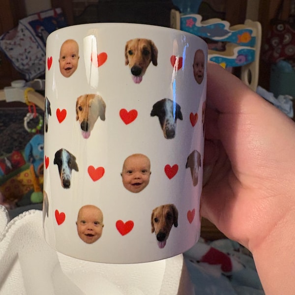 Baby Face Mug, Personalized Face Mug, Custom Photo Mug, Your Baby Face ...