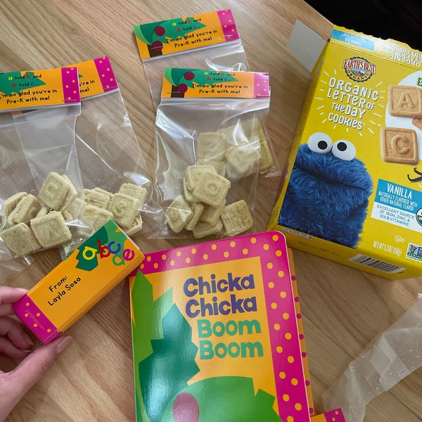 Personalized ABC Back to School Treat Bags: ABC Theme, Set of 12 - Etsy