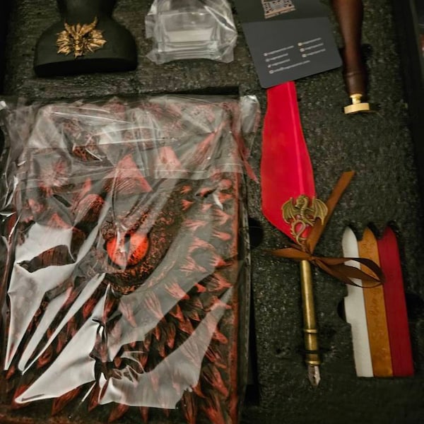 Eye of the Red Dragon Notebook Gift Set | Handmade Notebook for TTRPG ...