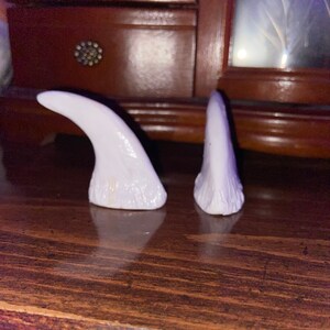 Small pan costume horns hand painted natural color bone | Etsy